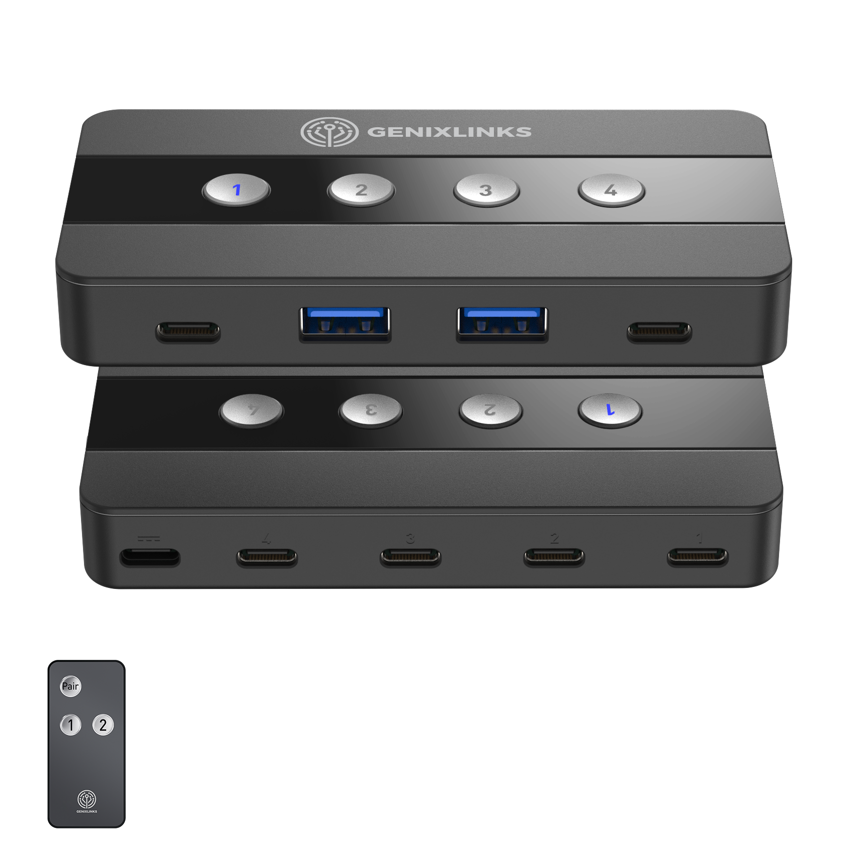 USB-C Switch for 4 Computers - Fast 10Gbps Data Transfer