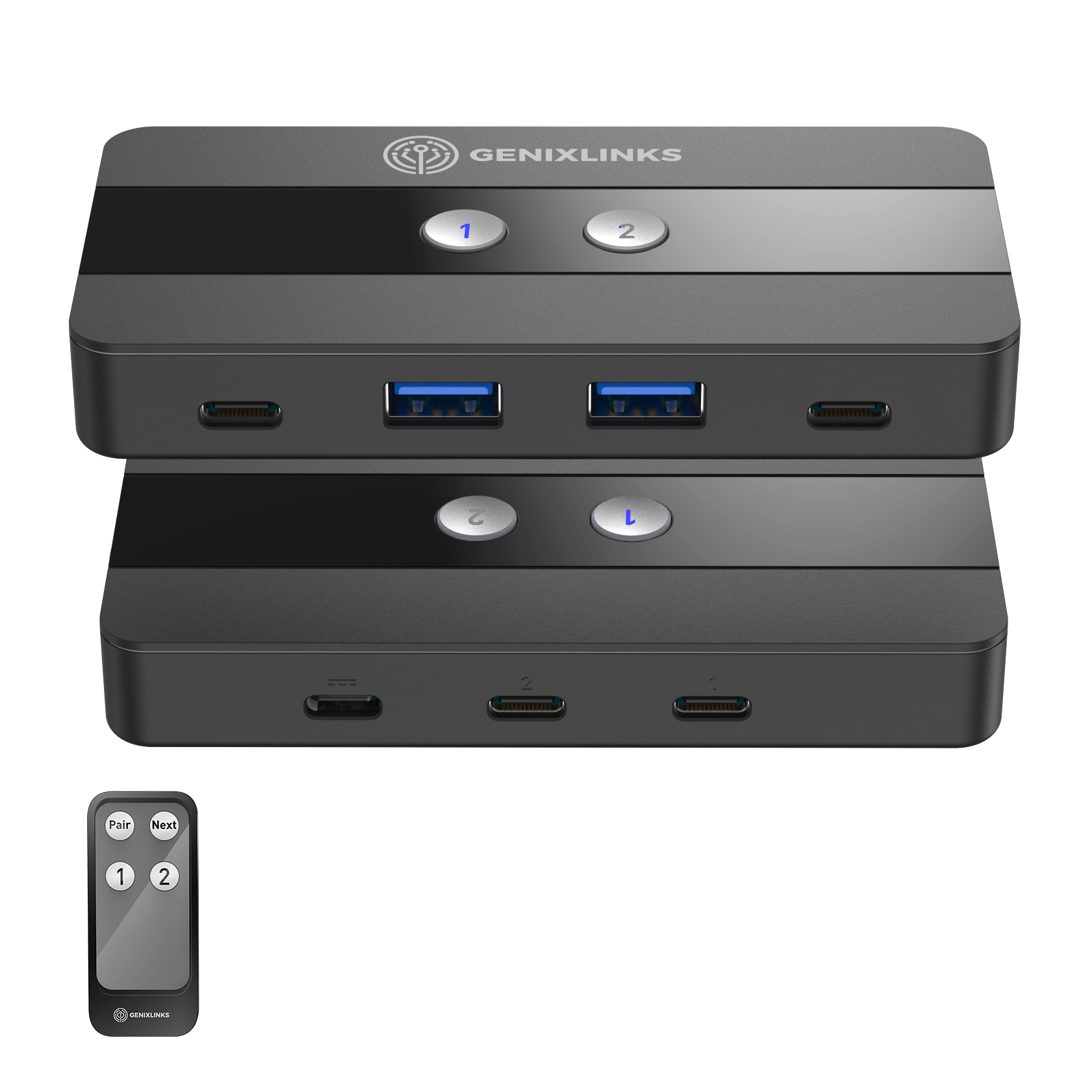 USB-C Switch for 2 Computers - 10Gbps with Remote Control